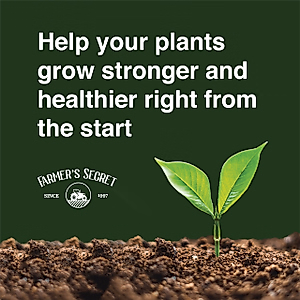 Farmer’s Secret Soil Revitalizer (8oz) - Organic (OMRI Listed) Soil Microbe Booster - Liquid Compost Soil Amendment - Great for Spring Application - Activated Humic Acid