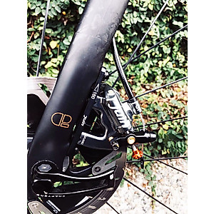 Juin Tech GT-F 4-Piston Cable Actuated Hydraulic Bicycle Bike Disc Brake Caliper Set Hybrid Brake Set for Flat-Mount Road/Cyclocross/Gravel/E-Bike/Folding Bike use (Silver Gray)