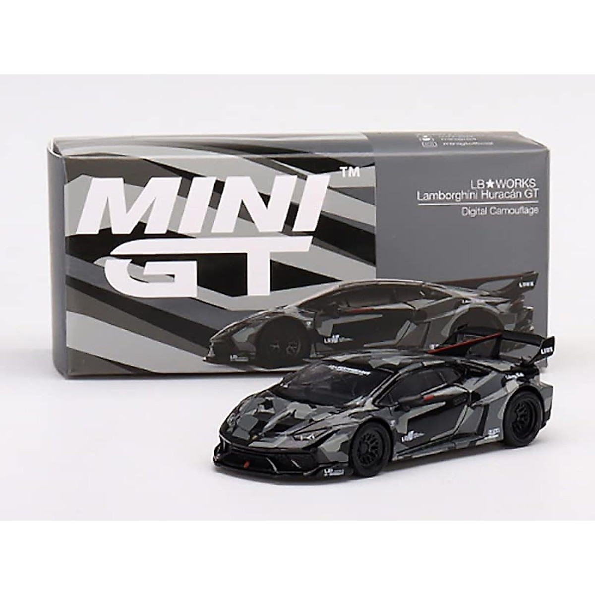 Lambo Huracan GT LB Works Digital Camouflage Limited Edition to 6360 Pieces Worldwide 1/64 Diecast Model Car by True Scale Miniatures MGT00398