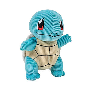 Pokemon Select Corduroy Sqirtle Plush - 8-Inch - Unique Fabric - Authentic Details, PKW2391, Multicolor