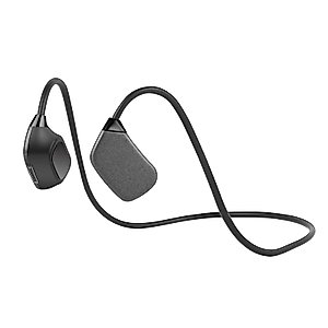 Vounel X5 Pro - Premium Bone Conduction Open-Ear Bluetooth Headphones - Sweat Resistant Sports Headphones - 6+ Hours Playtime Headset for Music/Gaming//Running/Working (Grey)