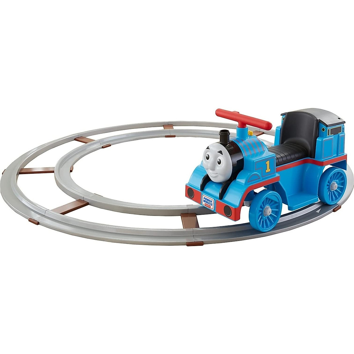 Fisher-Price Power Wheels Thomas and Friends Thomas vehicle with track, 6V battery-powered ride-on toy train for toddlers ages 1 to 3 years (Amazon Exclusive)