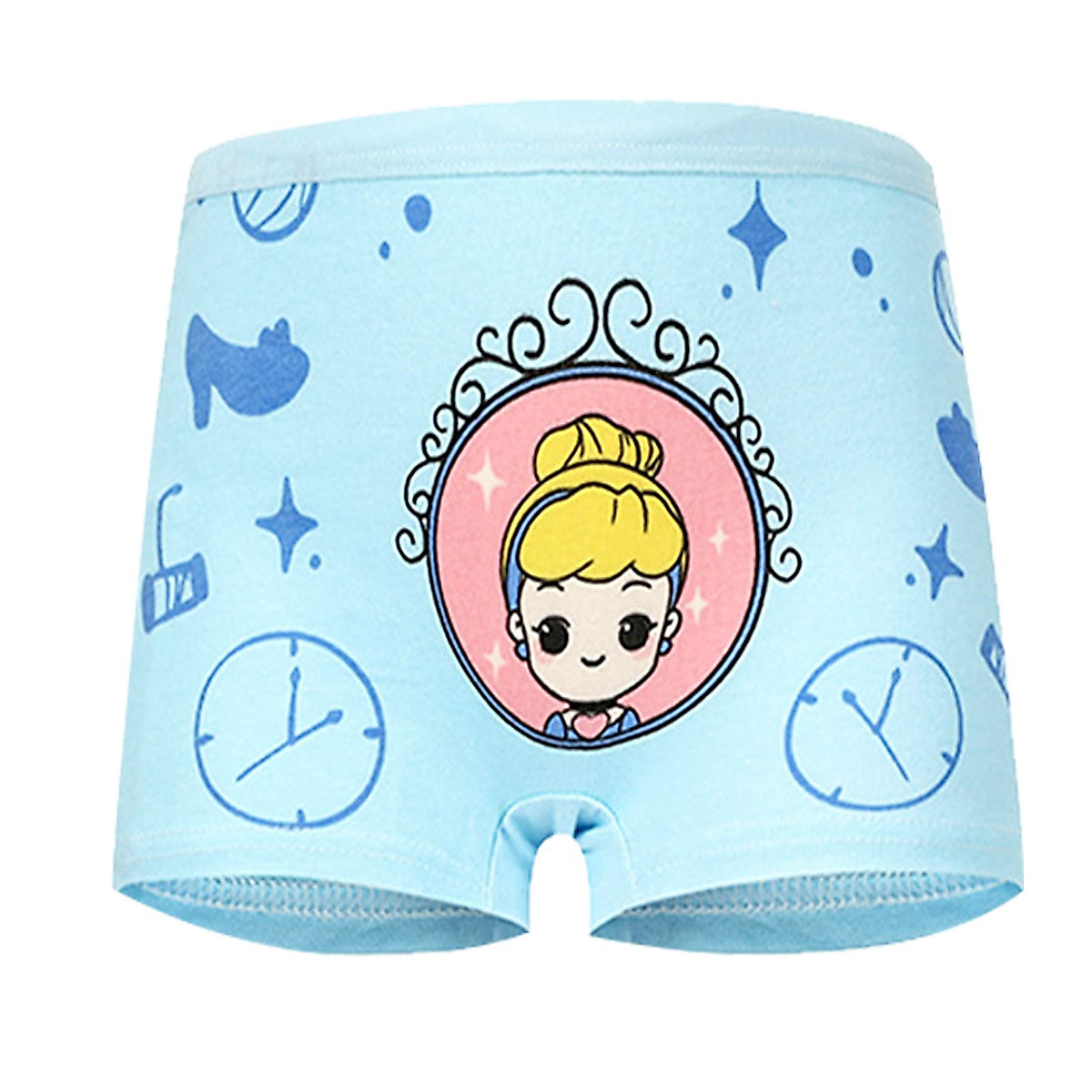JackLoveBriefs Girls Underwear with 12 Packs Toddler Panties for Girls Blue(7-9T)