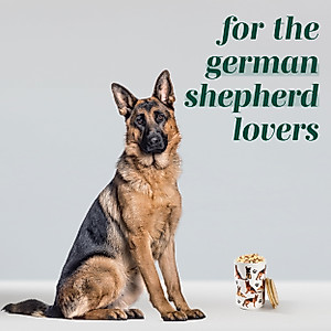 Greenline Goods Premium Dog Treat Ceramic Canister Set – German Shepherd Airtight Canister for Fresh Treats, Ceramic Jar & Containers with Lids, Farmhouse Canisters, Ideal Kitchen Canisters