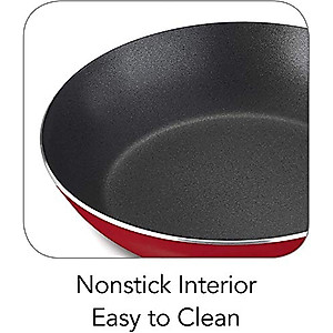 NEW 9-Piece Simple Cooking Nonstick Cookware Set (Red)