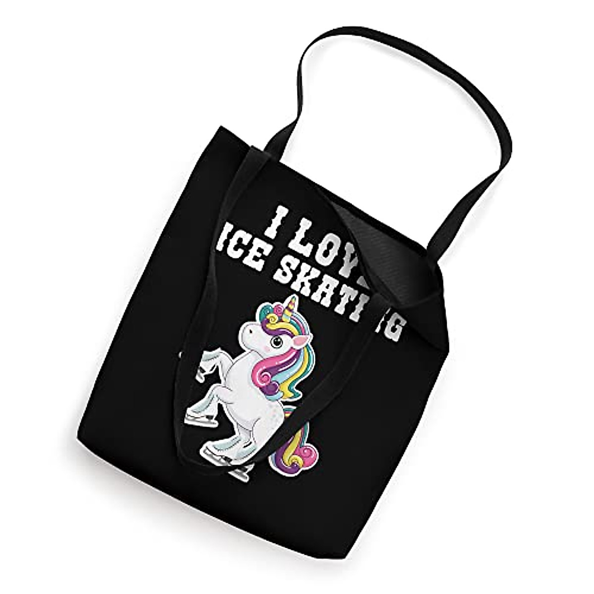 I Love Ice Skating Lover Funny Ice Skater Unicorn Love Skate Tote Bag