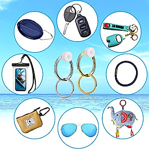 BABORUI Key Holder for Bogg Bag, Lightweight Key Chain Compatible for Small & Large Bogg Bags, Insert Charm Accessory for Bogg Bag Tote Bag