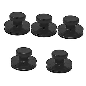 WOONEKY 5pcs Bodhisattva Bowl Sound Bowl Handle Singing Bowl Supplies Sound Bowl Lifting Tool Zen Decoration Handle Decorating Tools Buddha Singing Bowl Handle Rubber Altar Supplies Round