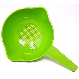 Tupperware Small 1 Quart Colander with Handle in Apple
