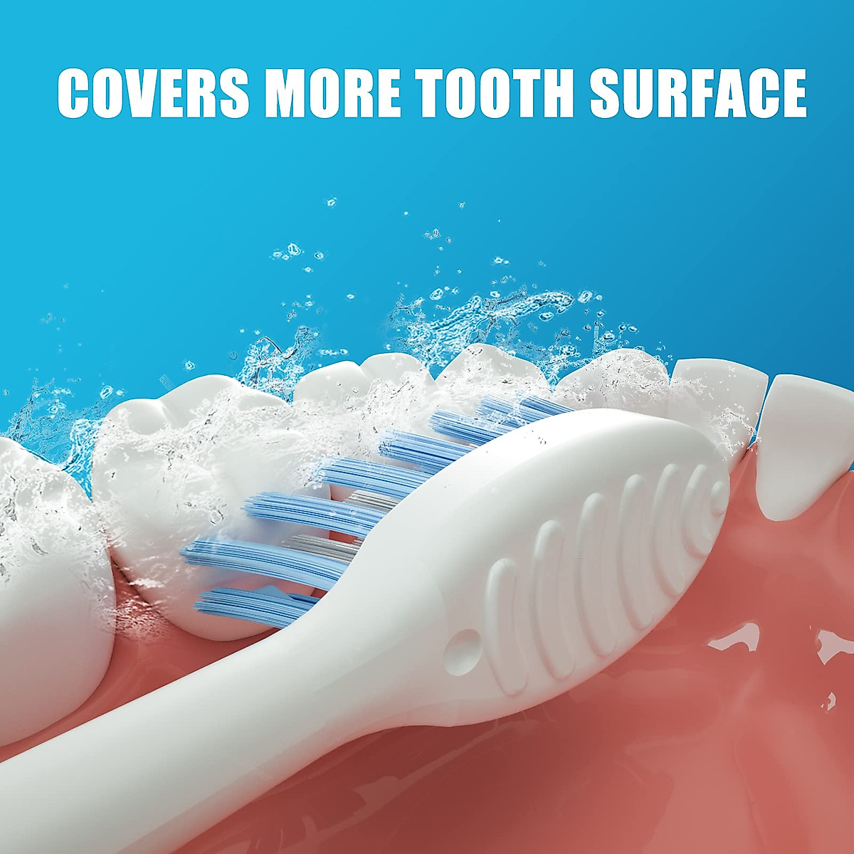 MOCEMTRY Sonic Electric Toothbrush Rechargeable toothbrushes for Adult with 4 Duponts Brush Heads, 4 Cleaning Mode Waterproof Electric Tooth Brush (White 2)