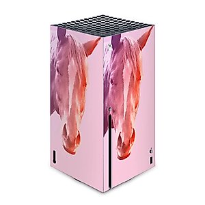 Head Case Designs Officially Licensed Mark Ashkenazi Pastel Horse Art Mix Vinyl Sticker Gaming Skin Case Cover Compatible with Xbox Series X Console