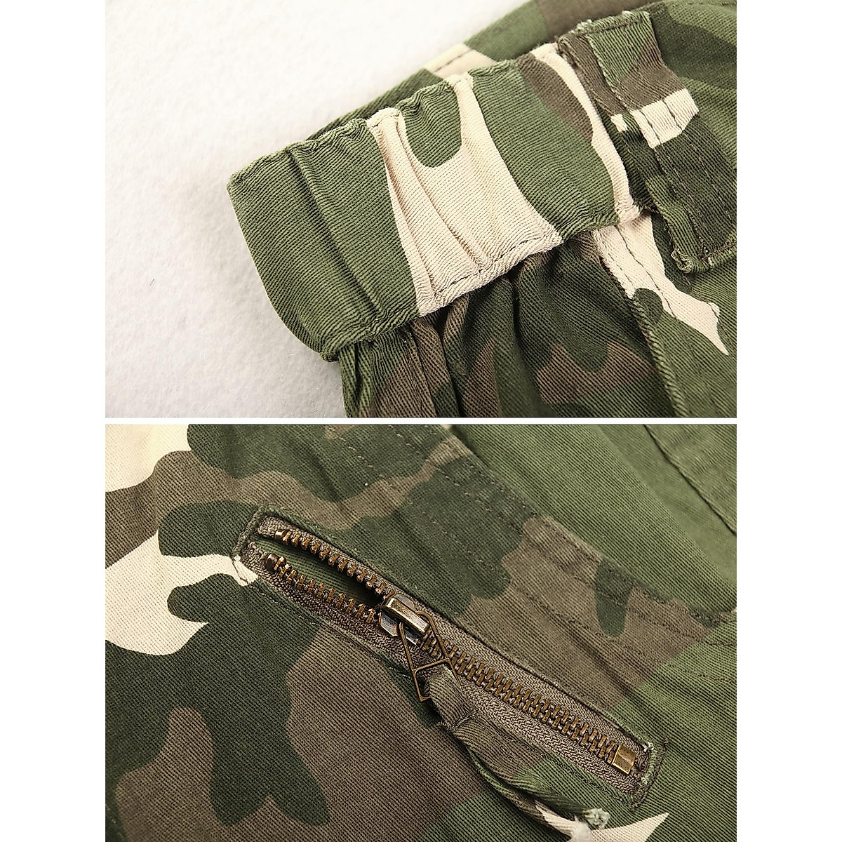 Mesinsefra Womens Cargo Pants with Pockets Outdoor Casual Ripstop Camo Military Combat Construction Work Pants Camo 34-10