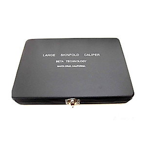 Lange Skinfold Caliper with 5-Step Calibration Block, Compact Hard Case, and Instruction Manual with Charts to Measure and Calculate Body Fat Percentage, 1.0 mm Accuracy, Professional Quality