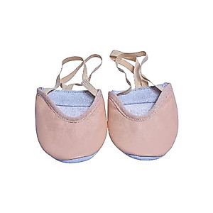 TW Leather Ballet Rhythmic Gymnastics Toe Shoe (us_Footwear_Size_System, Adult, Women, Alpha, Medium, Medium) Pink