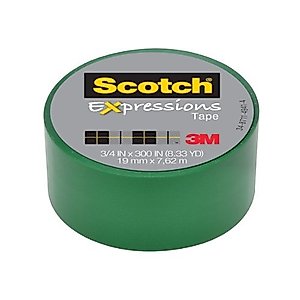 Scotch Expressions Magic Tape/ 3/4-Inches x 300-Inches/ Green/ 6-Rolls/Pack Color: Green2 Model: C214-GRN2-SS Office Supply Store