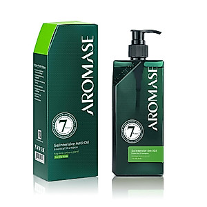 AROMASE 5Å’± Intensive Hair Solution Kit (9.1 Fl Oz Juniper Scalp Purifying Shampoo + 14 Fl. Oz Balancing Essential Shampoo) for Oily Hair & Scalp & Oil Smells