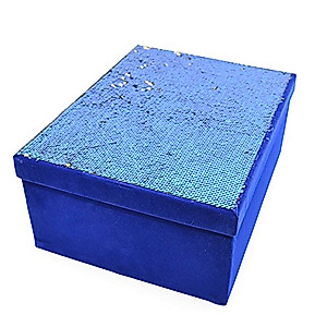 Gifts 4 All Occasions Limited SHATCHI-1339 Shatchi Red Lids Storage Boxes Set of 6 Home Decor Christmas Gifts Party Supplies 11684, Multi