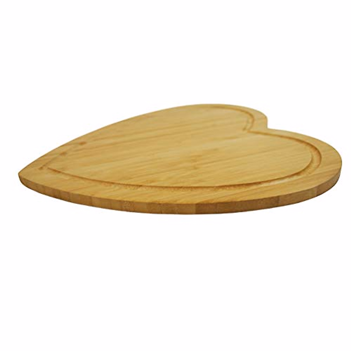 Heart- Shaped Bamboo Cutting Board, Double Sides heart shaped charcuterie board for Meat Vegetables 28X31. 6cm
