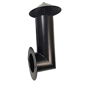 SafBbcue Grill Smoke Stack Compatible with Pit Boss, Traeger, Camp Chef and Other Pellet Smokers Grills Chimney | Porcelain Steel