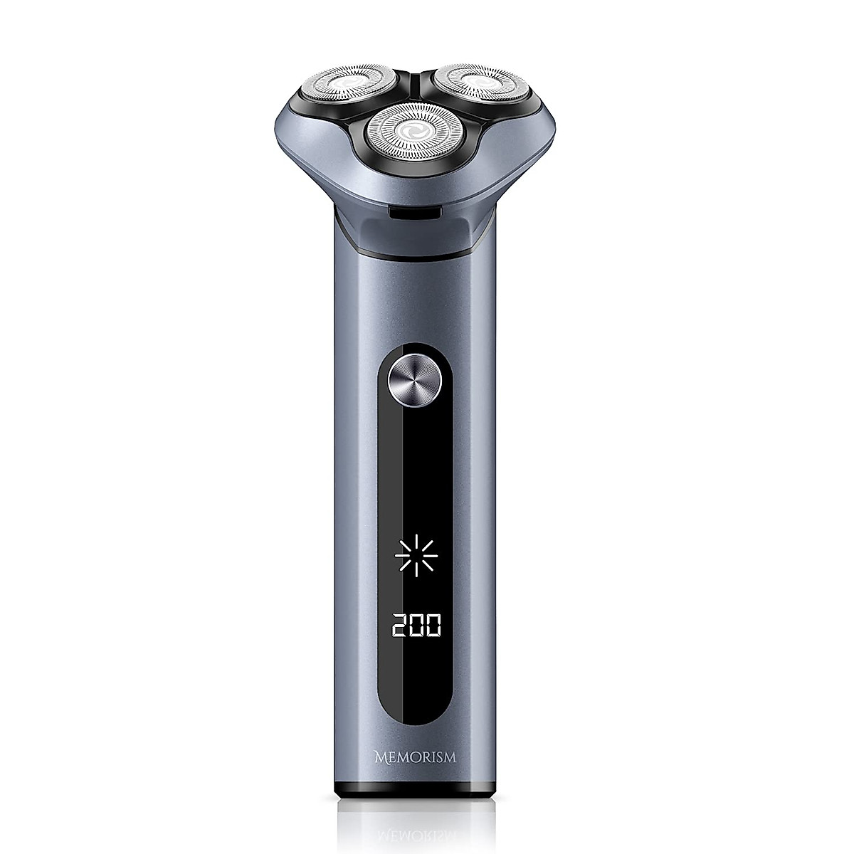 Memorism Electric Shaver for Men, Wet and Dry Waterproof Electric Razor - Cordless 3D Rechargeable Rotary Shaver with LED Display, Blizz RS3