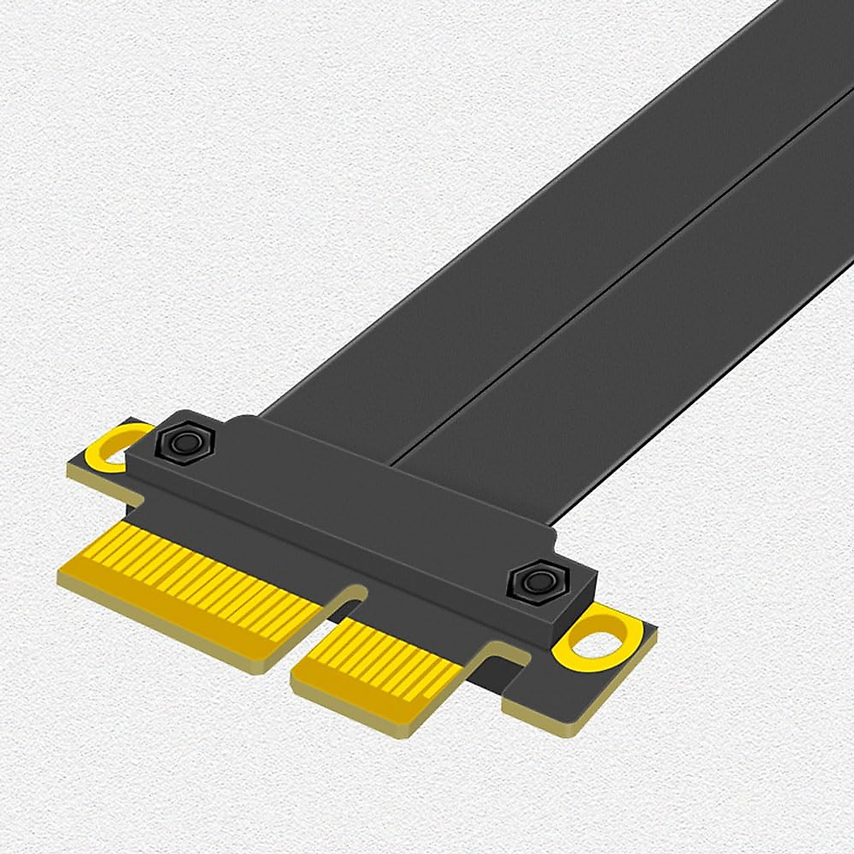 BQZYX+ PCI-E Riser PCI-E x4 Extension Cable Pcie Extension Cable Extension Port Adapter (20cm 180 Degrees)-Upgrade Version