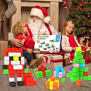 Hiwawind Magnetic Blocks, Toddler Toys for 3 4 5 Year Old Boys Girls, Building Stem Preschool Learning Magnet Sensory Toys for Kids,Classroom Must Haves Christmas Toys Birthday Gifts for Kids 3+…