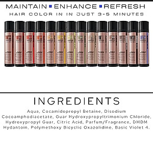 Watercolors Semi Permanent Color Depositing Shampoo. Sulfate & Paraben Free to Maintain & Enhance Hair Color 8 fl oz - BLACK COFFEE