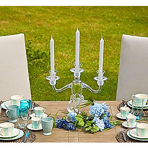 Hyoola 10 Inch Dinner Candles - 12 Pack - White Tall Candles - Unscented Rustic Candles - Long Burning Candle Sticks