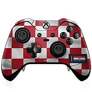 Skinit Decal Gaming Skin Compatible with Xbox One Elite Controller - Originally Designed Croatia Soccer Flag Design