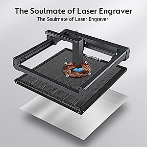 URMAX Honeycomb Laser Bed, Laser Cutter 19.68x 19.68x 0.87 inch Honeycomb Working Panel Set for CO2 or Diode Laser Engraver Cutting Machine,Honeycomb Working Table with Aluminum Plate