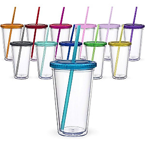 Maars Classic Insulated Tumblers 16 oz. | Double Wall Acrylic | 12 pack