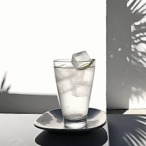 Glacio Small Ice Cube Silicone Trays with Lids - BPA-Free, Flexible Ice Molds for Cocktails and Beverages - Set of 2