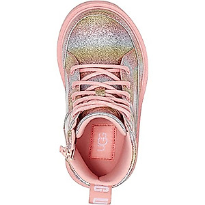 UGG Girls T ROBLEY Glitter Fashion Boot, Metallic Rainbow, 6 Toddler