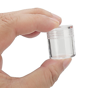 SENJEOK 6 Pack 30 Grids Diamond Painting Storage Boxes, Bead Storage Containers with Lids, Jewelry Bead Organizer Box for Nail Diamonds, 16 x 13.5 x 3.5cm