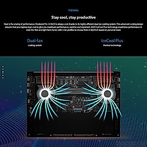 ASUS VivoBook Pro 14 OLED Business Laptop, 14" 2.8K OLED (400nits 100% DCI-P3), Intel 4-Core i5-11300H, Backlit Keyboard, Harman/kardon Audio, Windows 11 (8GB RAM | 1TB PCIe SSD)