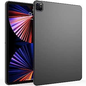 WOGROO Case for iPad Pro 12.9-inch (6th, 5th & 4rd Gen), Thin and Soft Tablet Protective Cover for iPad Pro 12.9" 2022 & 2021 & 2020, Black
