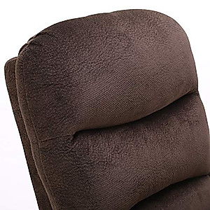GDF Studio Alan Chocolate Fabric Lift Up Recliner Chair