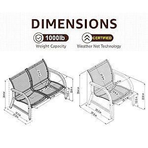 Amazonia Manhattan 4-Piece Patio Deep Seating Set | Eucalyptus Wood | Ideal for Outdoors and Indoors, Black