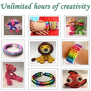 XYTLAX Rubber Band Bracelet Kit, Loom Making Kit for Girl, Loom Bands Refill Kits for Children Boy Girls Gift DIY Friendship Bracelets- Christmas Holiday Gifts