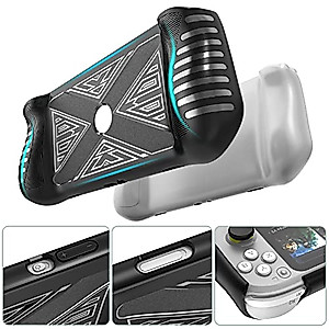 Keruixin Soft TPU Carrying Case Replacement Back Cover for Logitech G Cloud Gaming Handheld (Black)