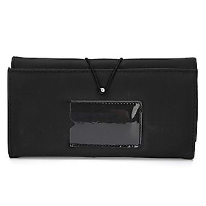 Hairdressing Bag, Cosmetology Supplies Bag Professional Travel Barber Bag Hair Stylist Cosmetic Organizer For Hair Salon Equipment Curling Irons Brushes Comb (Black)