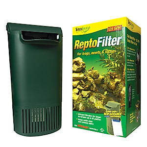 TetraFauna ReptoFilter 50 Gallons, Terrarium Filtration, Keeps Water Clear, 125 GPH, Model:26038