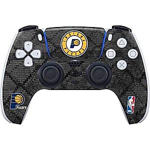Skinit Gaming Decal Skin Compatible with PS5 and Compatible with PS5 Digital Edition DualSense Controller - Officially Licensed NBA Indiana Pacers Dark Rust Design