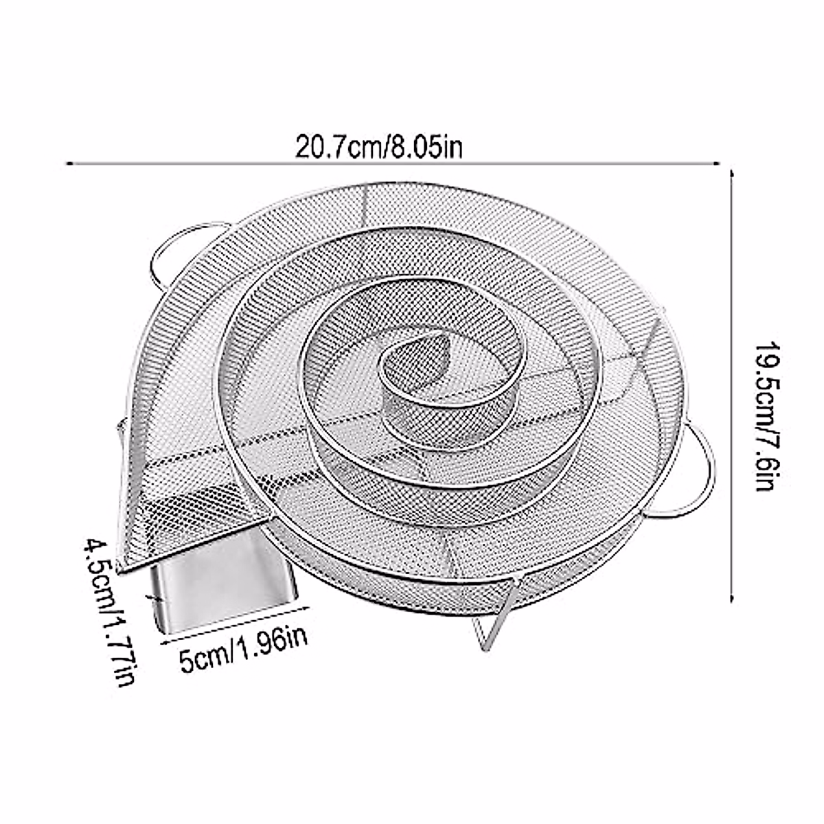 Naysku Cold Smoke Generator, Pellet Smoker Tray, Maze Smoker for Cold Smoking, Stainless Steel Grill Cooking Tools for BBQ Grill or Smoker Wood Dust, Outdoor Smokers for Any BBQ or Cabinet