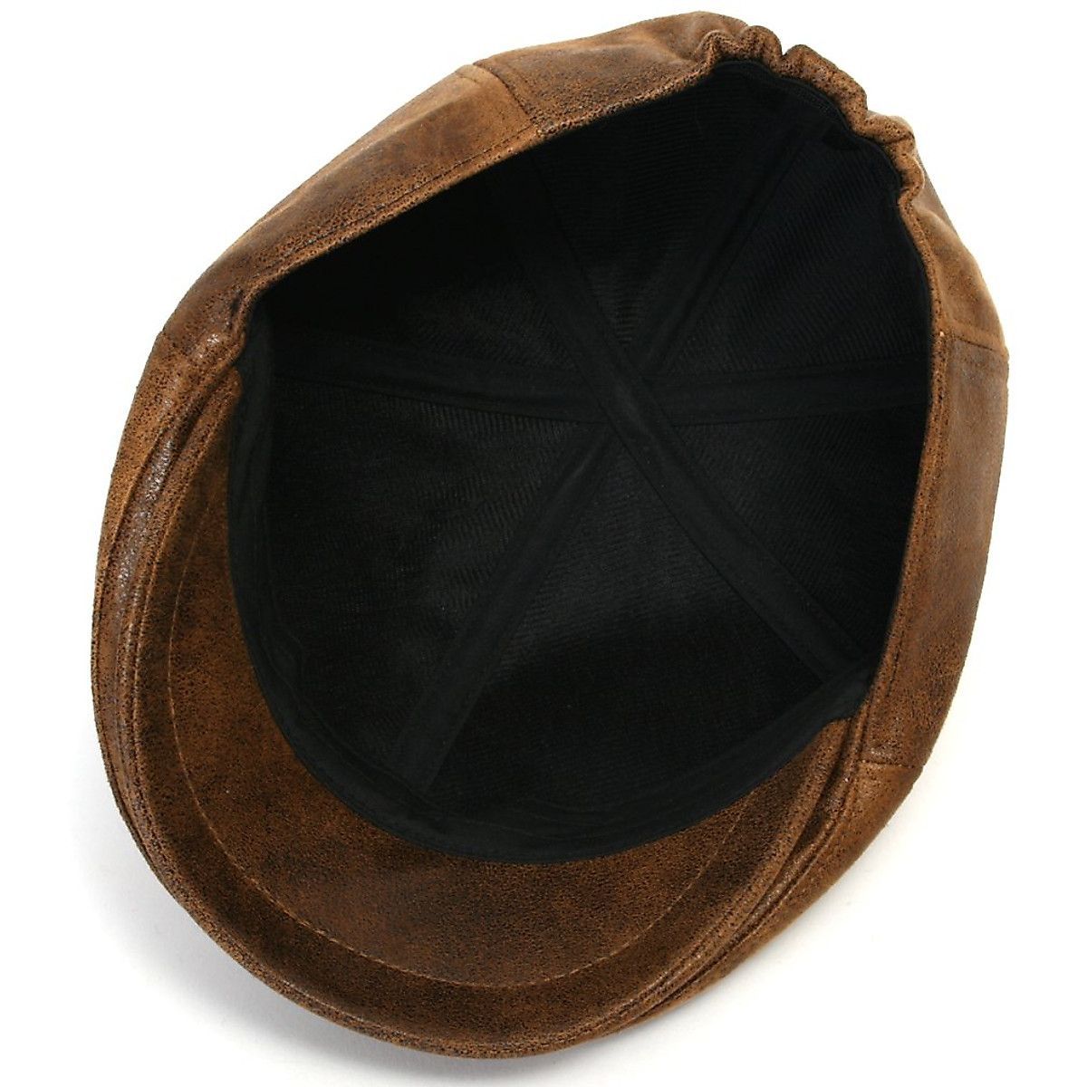 ililily New Men¡¯s Flat Cap Vintage Cabbie Hat Gatsby Ivy Caps Irish Hunting Hats Newsboy with Stretch fit - 001-1, Light Brown