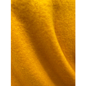 Solid Mustard Yellow (Medium Weight) Anti-Pill Fleece Fabric by The Yard