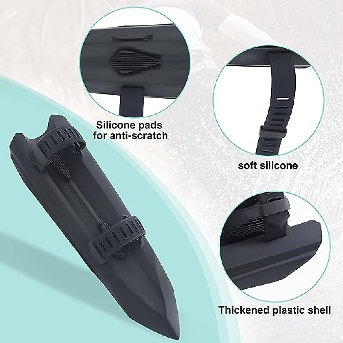 MAKELEN Front Fender for Road Bike and MTB - Mud Guard Mudflap for E-bike - Black