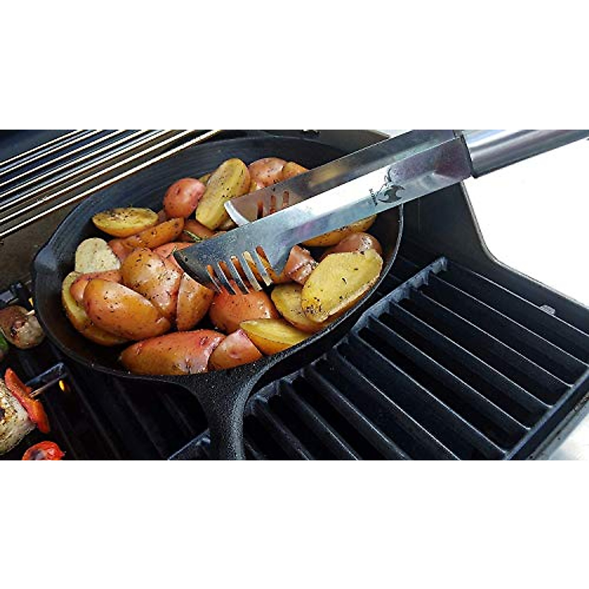 Kona BBQ Grill Tools Set with Case - 18 inches Long to Keep Hands Away from Heat, Premium Stainless Steel Grilling Utensils with Bottle Opener Handles - Makes A Great Gift