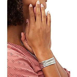 Lucky Brand Multi-Row Cuff Bracelet, Silver