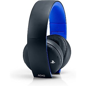 PlayStation Gold Wireless Stereo Headset - Jet Black (Renewed)